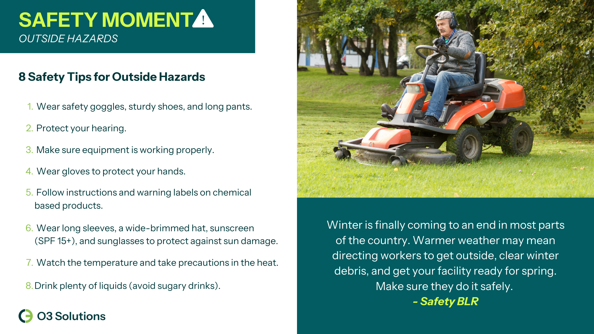 Safety Moment: Outside Hazards