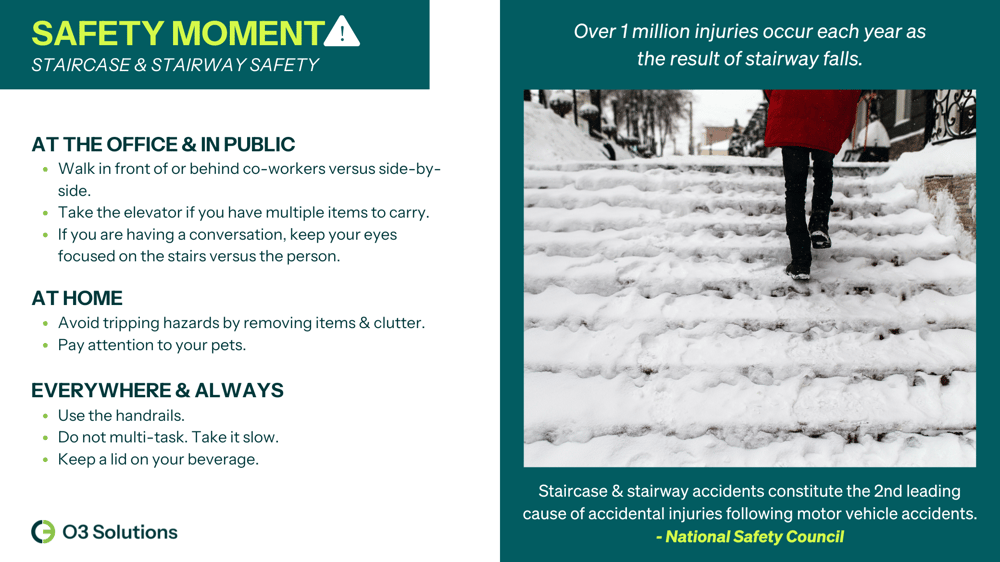Safety Moment: Staircase and Stairway Safety